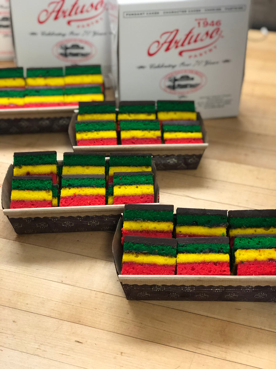 Tri Colors - Italian Rainbow Cookies – Artuso Pastry